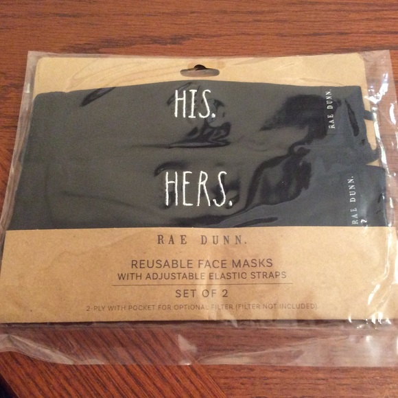 Rae Dunn | Accessories | Rae Dunn Reusable Non Medical Face Mask Set ...